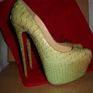 Christian Louboutin | Shoes | Christian Louboutin Daffodile 6 Python ...